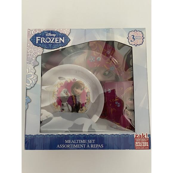 Disney | Dining | Zak Designs Disney Frozen Anna Elsa Mealtime Set Kids ...